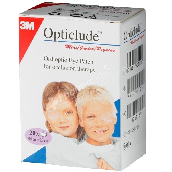 3M Opticlude Orthoptic Eye Patch, Junior -20 patches- pharmaholic