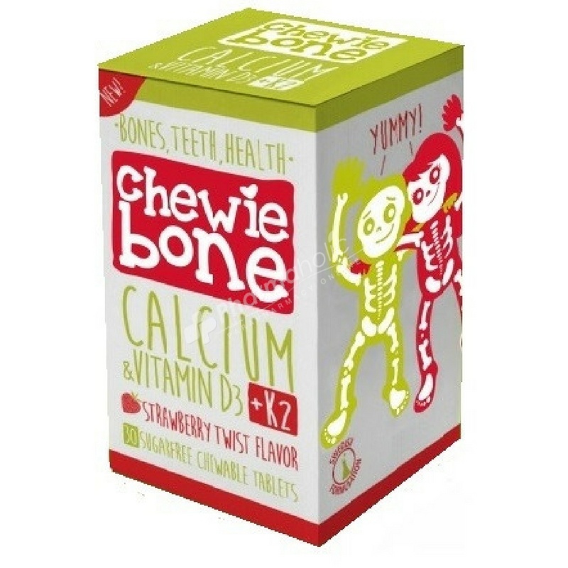 Chewie Bone Calcium & Vitamin D3 + K2 30 tablets - pharmaholic