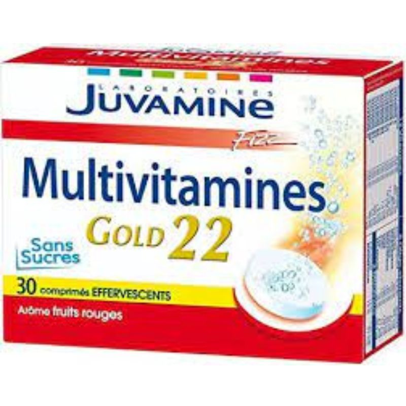 Juvamine Multivitamins Gold 22 30 effervescent tablets - pharmaholic