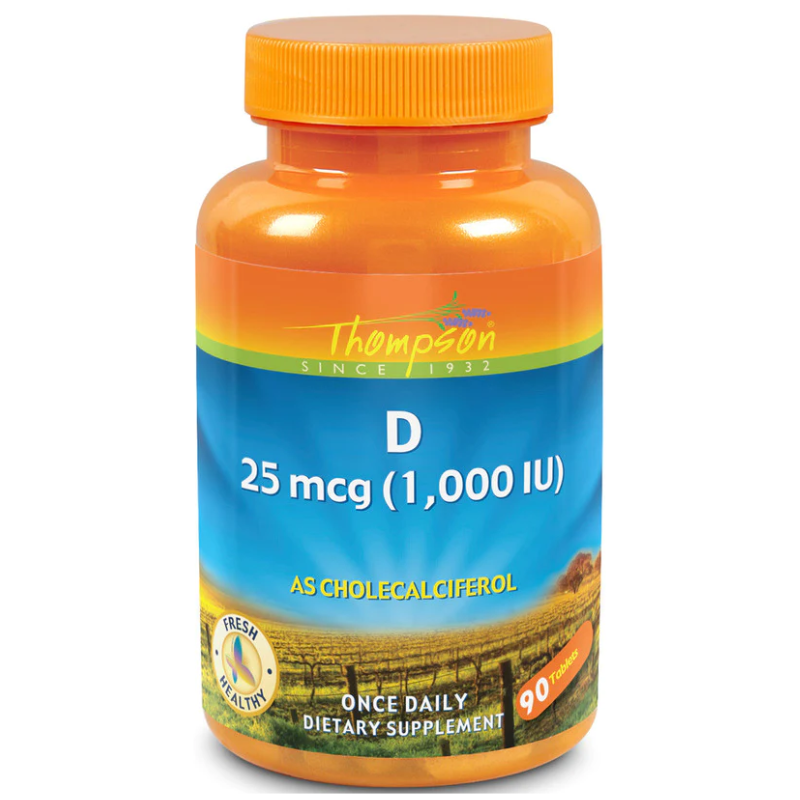 Thompson D 25 mcg (1000 IU) 90 Tablets - pharmaholic
