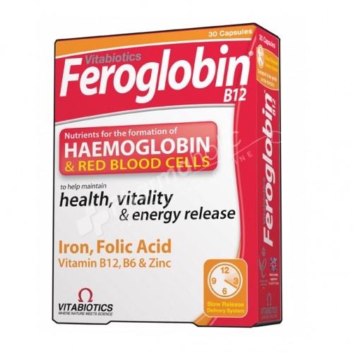 Vitabiotics Feroglobin 30 capsules - pharmaholic