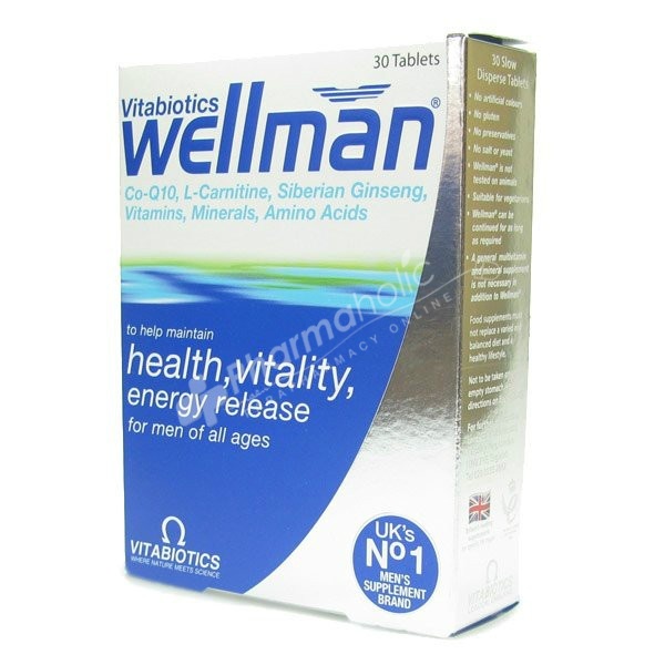 Vitabiotics Wellman Original 30 Capsules - pharmaholic