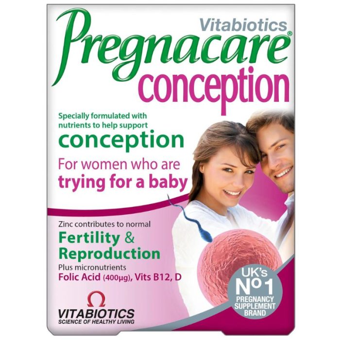 Vitabiotics Pregnacare Conception 30 Tablets - pharmaholic