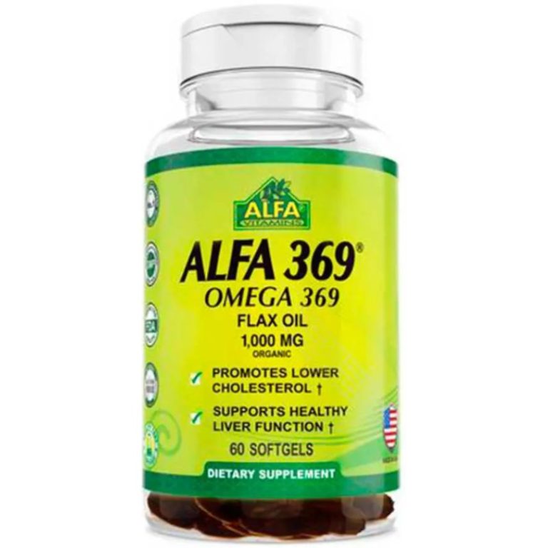 Alfa Vitamins Omega 369 Flax Oil 1000mg 60 Softgels - pharmaholic