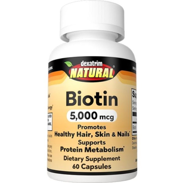 Dexatrim Natural Biotin 5000 mcg 60 capsules - pharmaholic