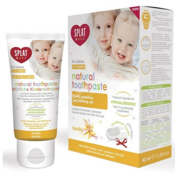 Splat Baby Natural Toothpaste (Vanilla) -40ml- pharmaholic